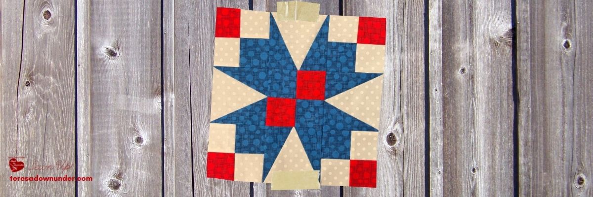 54-40 or Fight quilt block video tutorial – teresadownunder.com