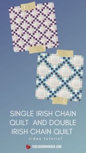 Two beginner quilts: Single Irish chain and Double Irish chain ...