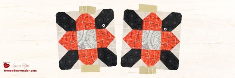 Magic circle quilt block – video tutorial – teresadownunder.com