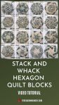 Whack and stack quilt – one block wonder – teresadownunder.com