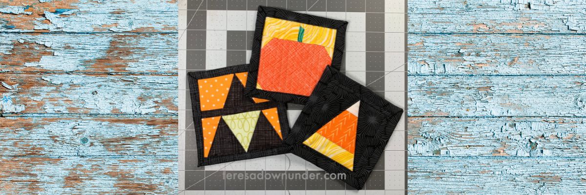 How to bind quilted coasters – teresadownunder.com