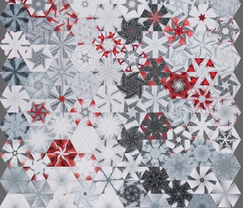 Two one block wonders: a four patch and a hexagon block ...