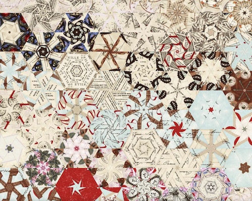 Two one block wonders: a four patch and a hexagon block ...