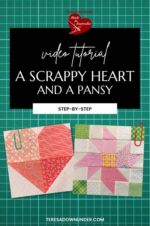 How to make two scrappy quilt blocks – teresadownunder.com
