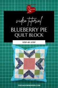 How to make a Blueberry pie quilt block – teresadownunder.com