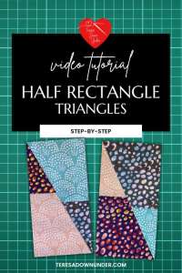 How to make a fancy half rectangle triangle video tutorial ...