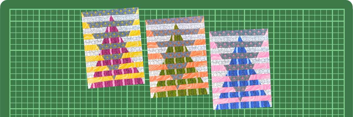 How to make an interleave triangle mini quilt – teresadownunder.com