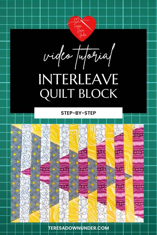How to make an interleave triangle mini quilt – teresadownunder.com