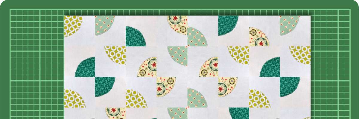 How to make a Drunkard’s path quilt block – teresadownunder.com