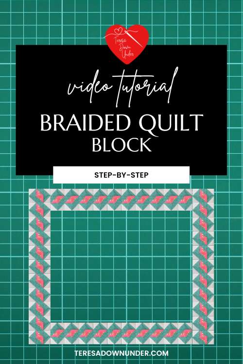How to make a braided border video tutorial – teresadownunder.com
