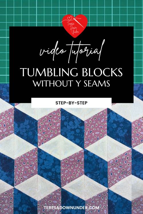 Learn Marci Baker’s technique to make easy tumbling blocks ...